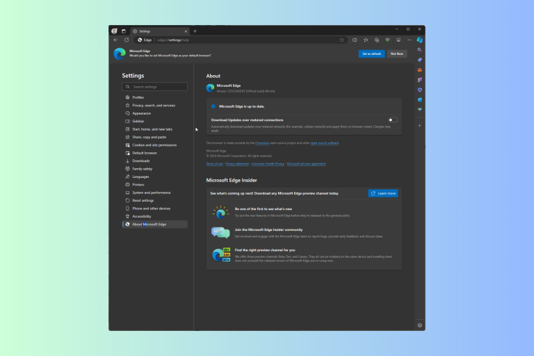 Microsoft releases Edge version 123.0.2420.97 in the Stable channel