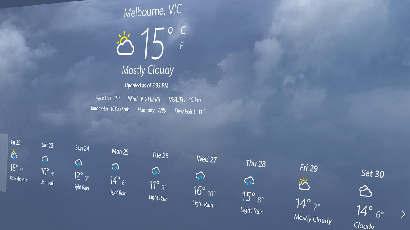 MSN Weather app now live on Xbox One for Preview users