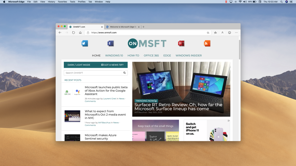 How to use pinned tabs in Microsoft Edge Insider