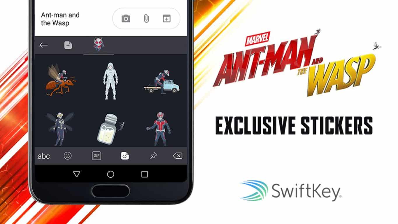 Microsoft’s SwiftKey keyboard gets exclusive Ant-Man and The Wasp stickers