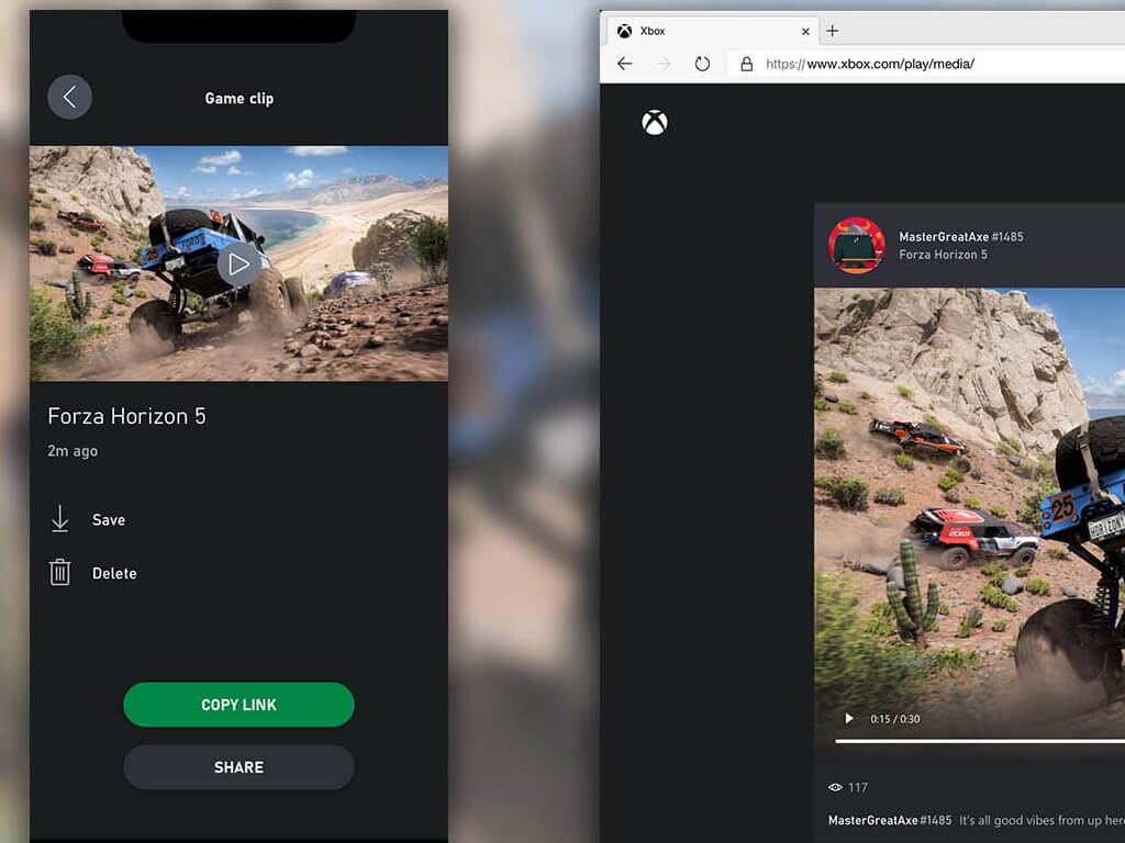 Xbox video game clips will soon get shareable public web links