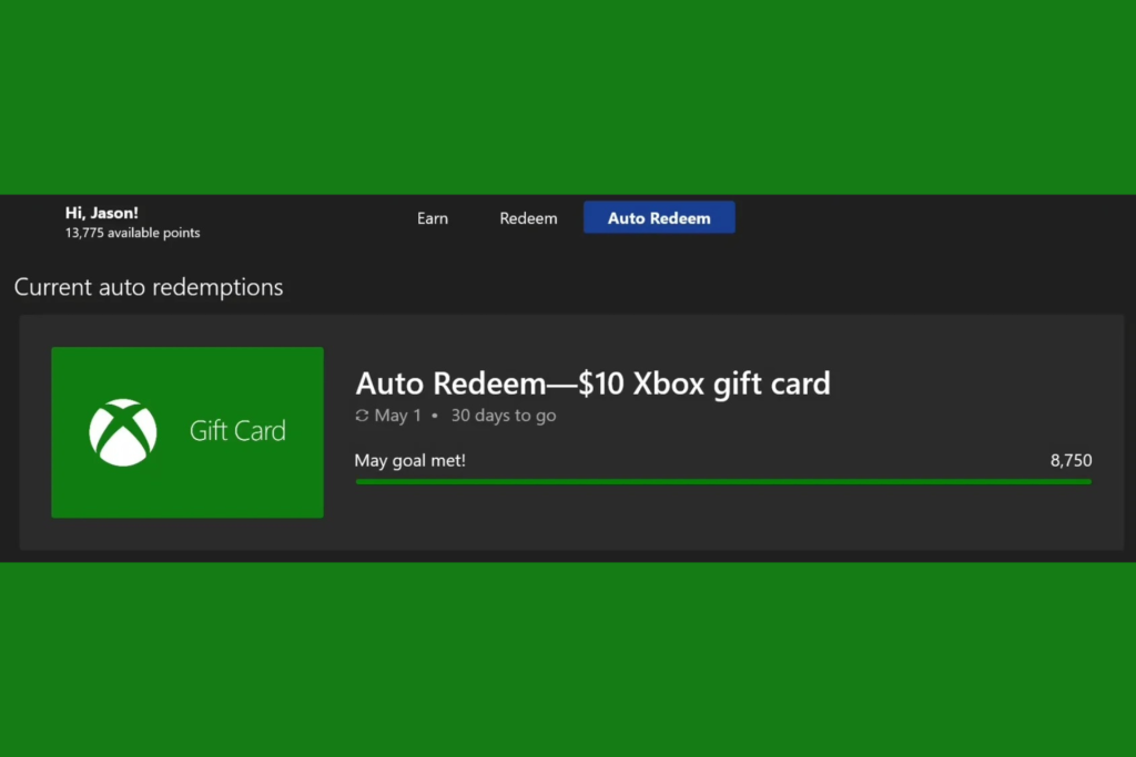 Get some free Xbox store credit with a simple setting in Microsoft Rewards