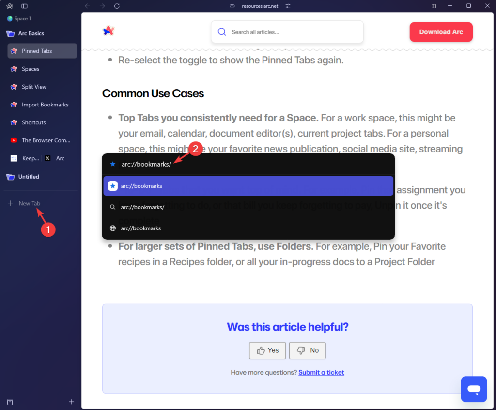 How to Import Bookmarks in Arc Browser?