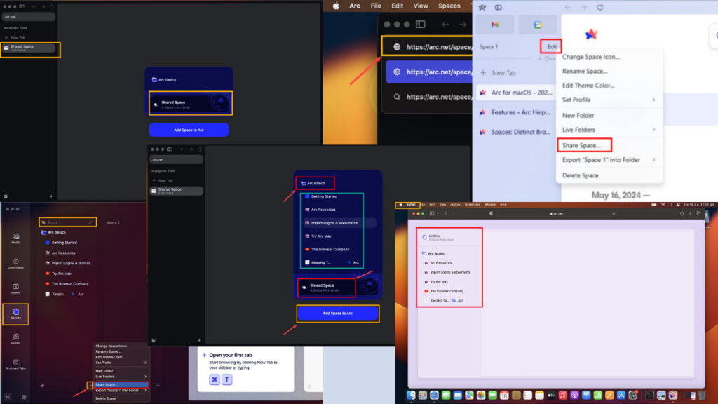Arc Browser Export Spaces - All You Need To Know