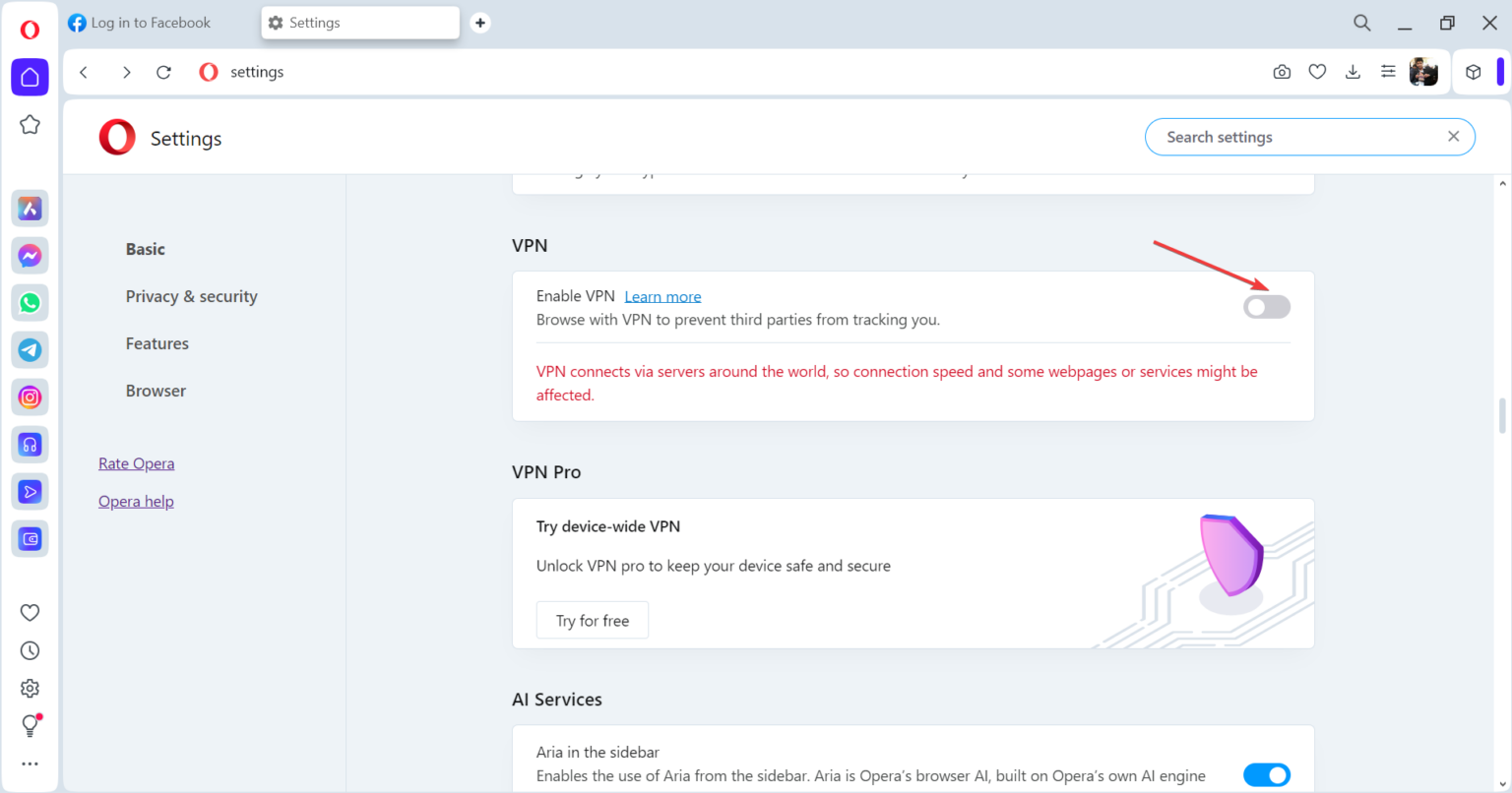 Opera VPN Not Connecting: 5 Ways to Fix it