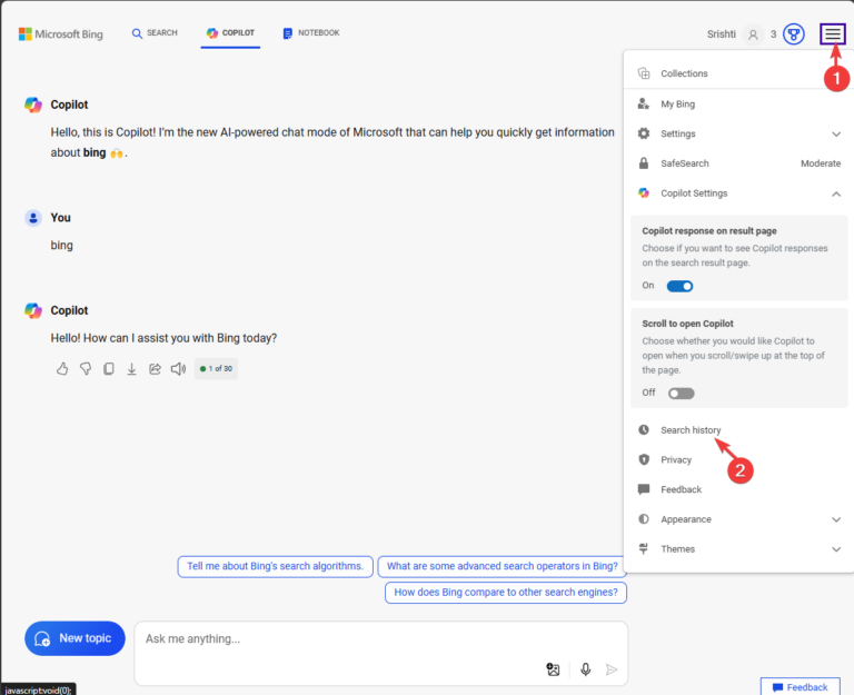 Bing Chat History Disappeared? 6 Quick Ways to Get it Back