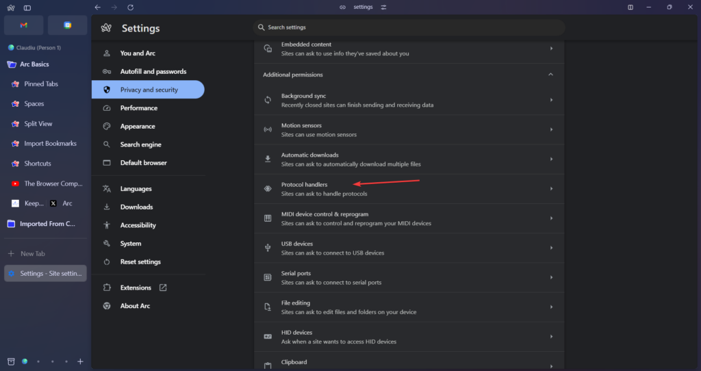 How to Use Gmail as the Default Mail Box in Arc Browser