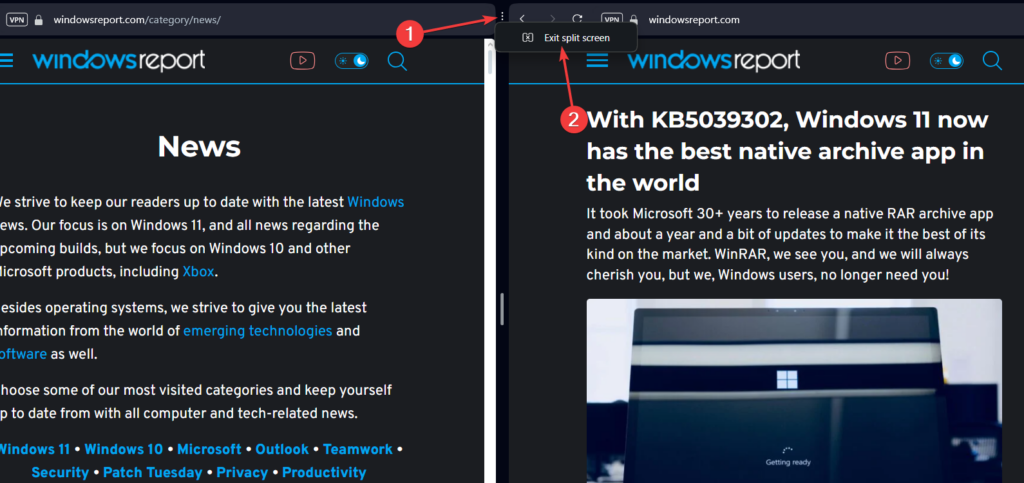 How to Enable & Use Split Screen Tabs in Opera
