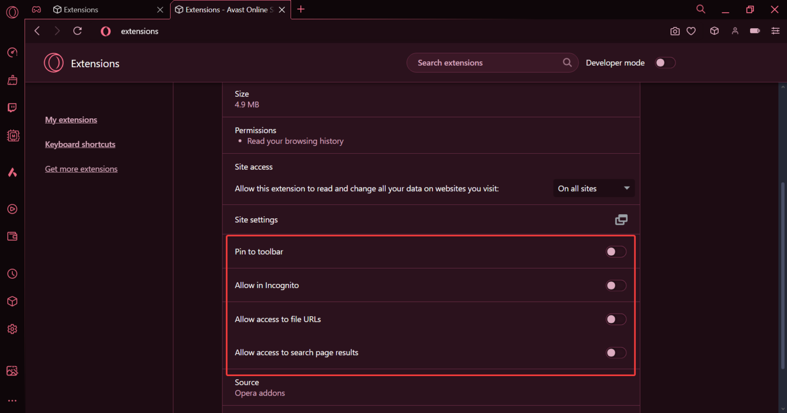 How to Download, Remove and Manage Opera GX Extensions