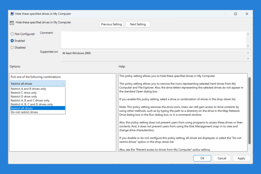 How to Hide Local Drives Using Gpedit.msc, Registry Editor and Disk ...