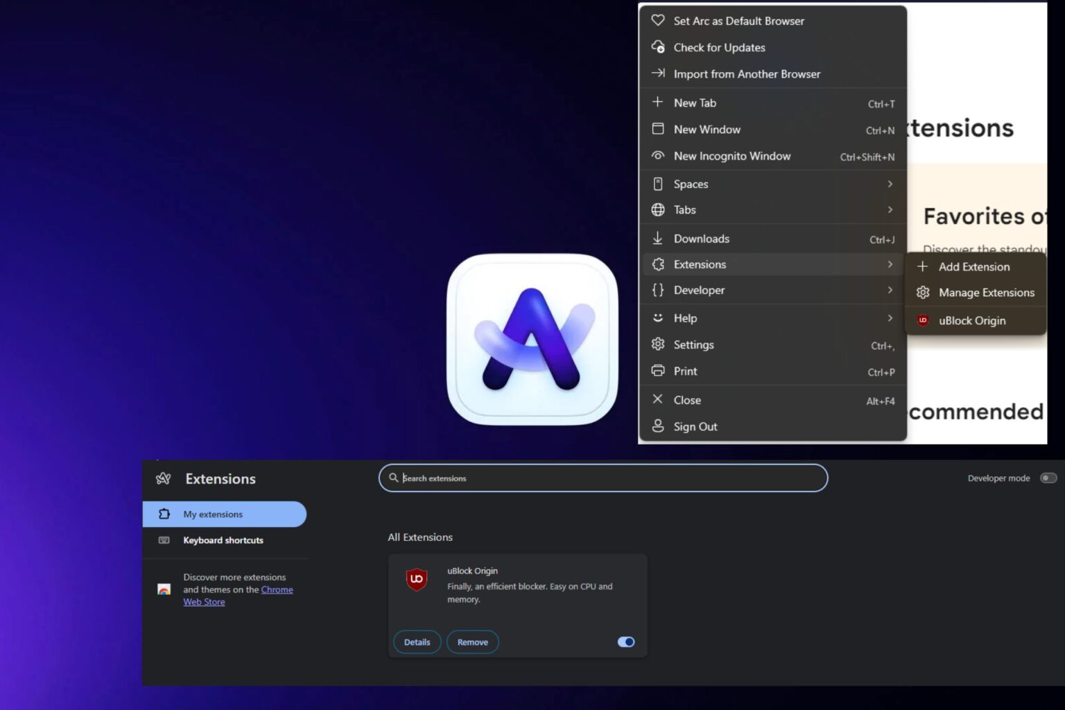 Easy Ways to Manage Arc Browser Extensions