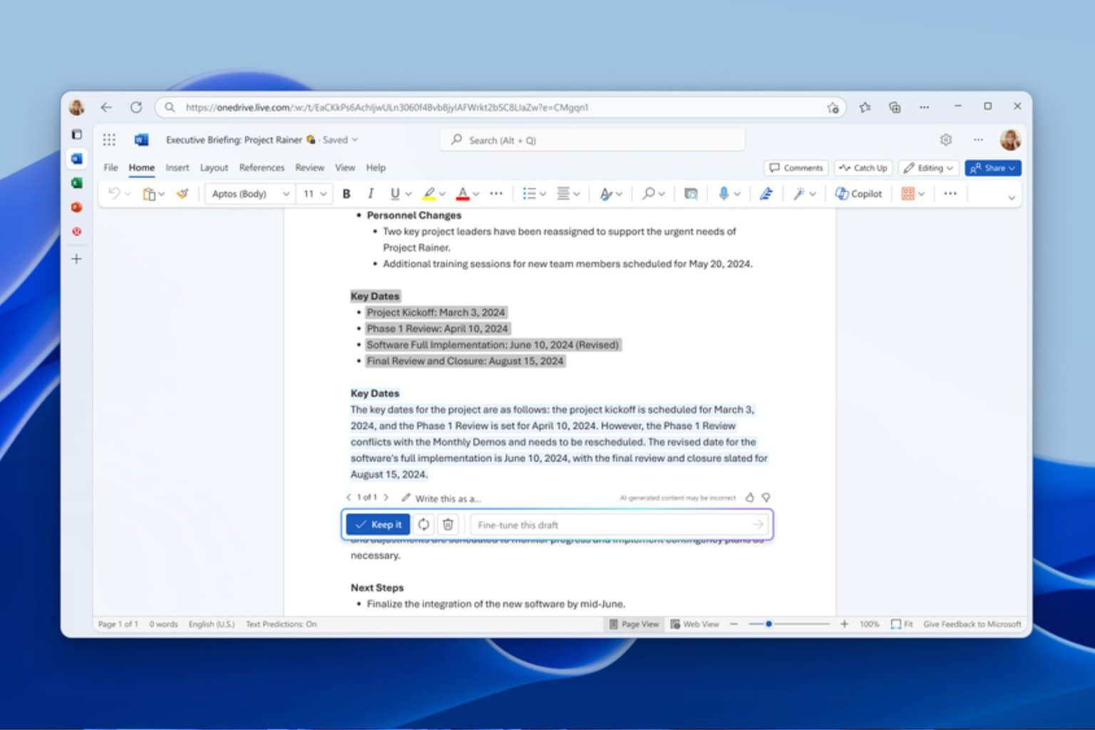 If you're an editor or writer, Draft with Copilot in Word can greatly ...