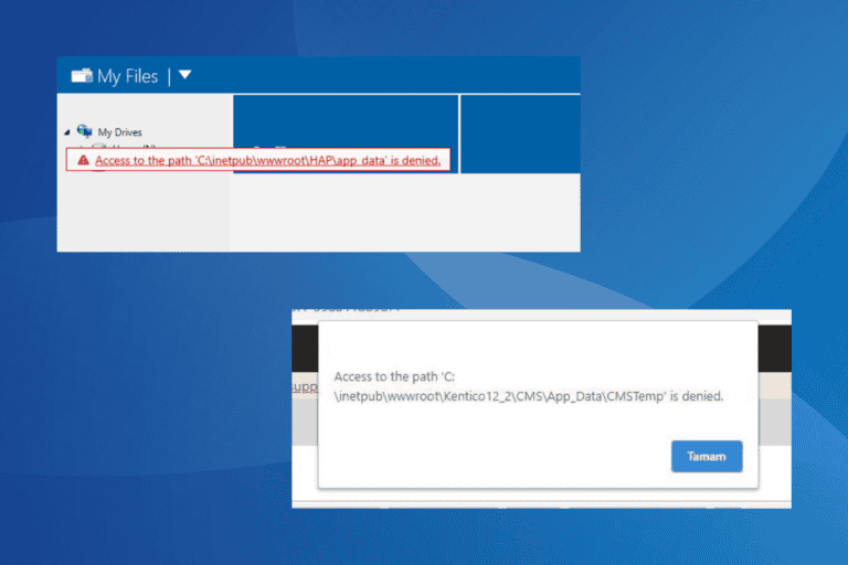 Access to the Path App_Data is Denied: 4 Ways to Fix it