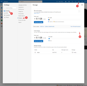 How to Manage Storage Limits in Outlook