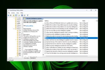 How to Allow Security Intelligence Updates From Microsoft Update