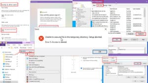 Unable To Execute File in the Temporary Directory Error 5 Fixed