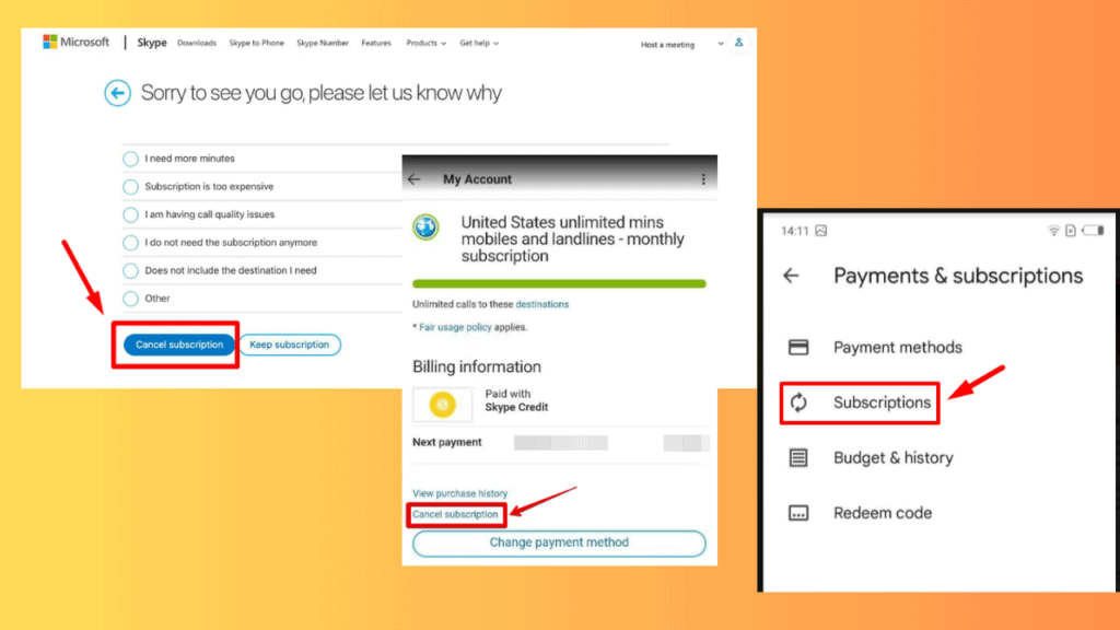 How To Cancel Skype Subscription - Desktop & Mobile Guide
