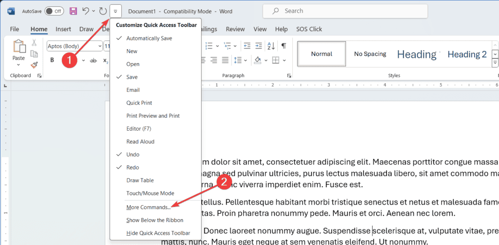 How to Undo in Microsoft Word: Single or Multiple Changes