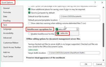 Turn Off Excel AutoSave in 6 Simple Ways