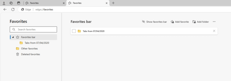 Microsoft Edge Bookmarks Location: How to Access it