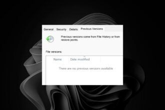 Solved: There Are No Previous Versions Available