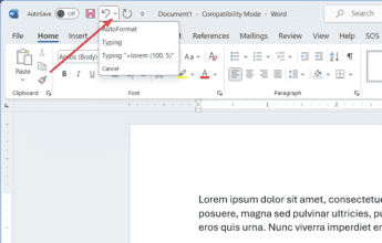 How to Undo in Microsoft Word: Single or Multiple Changes