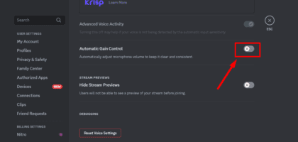 Automatic Gain Control Discord - How To Disable It