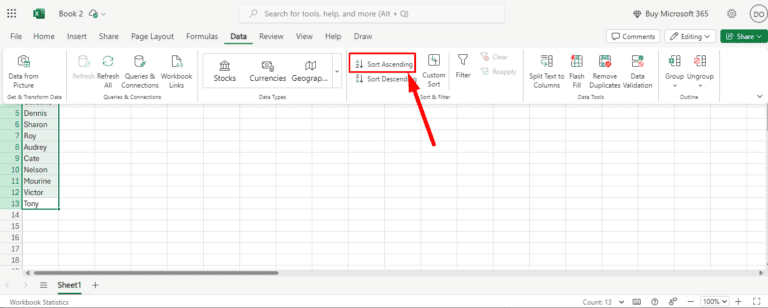 Excel Alphabetical Order - How To Easily Sort Data