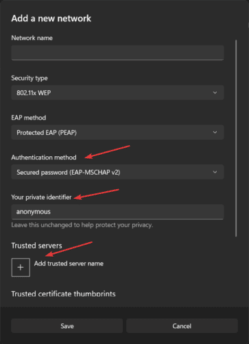 How to Set Up Windows 11 Wi-Fi EAP Settings