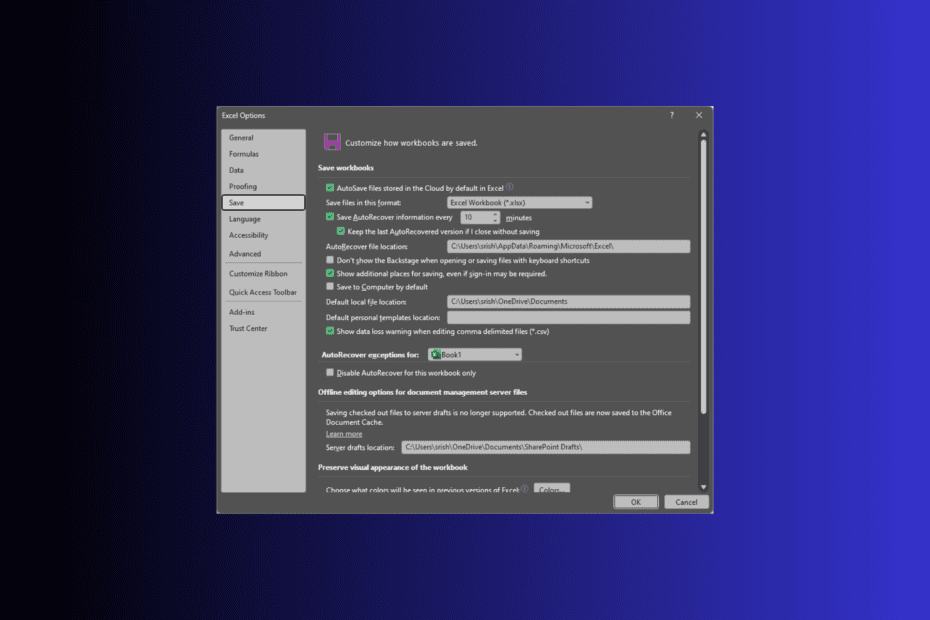 How to Fix Excel AutoSave Button Missing?