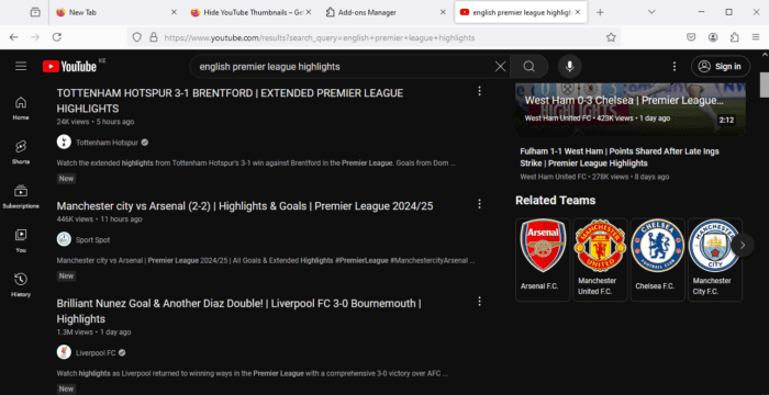 Hide YouTube Thumbnails on Firefox - How To Use the Extension