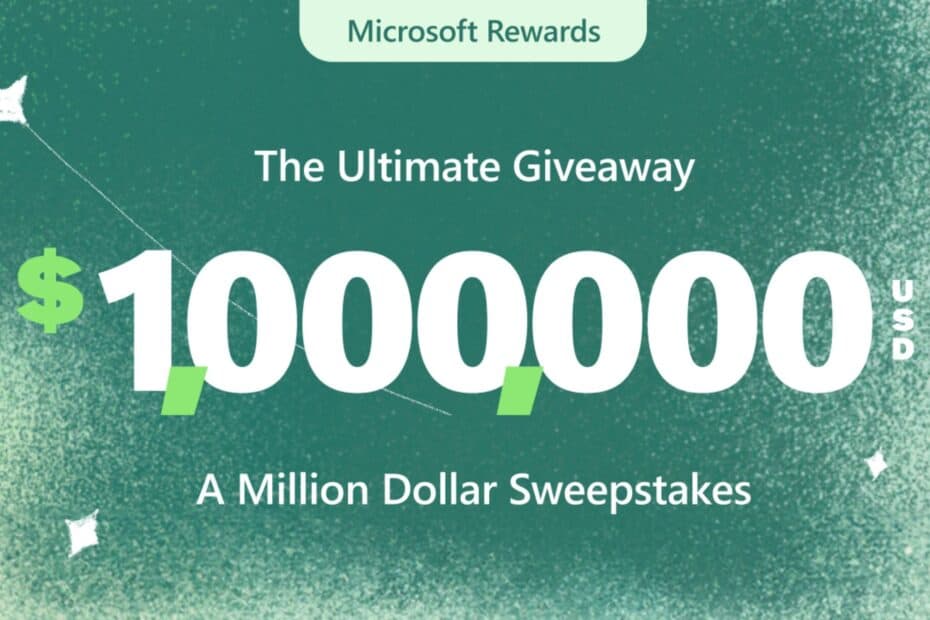 Microsoft Rewards want you to win $1M in the latest Sweepstakes Giveaway
