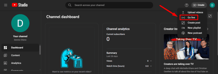 How To Go Live on YouTube PC - Step-by-Step Instructions