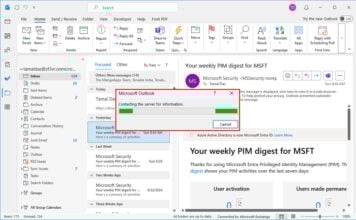 Microsoft Outlook Contacting the Server for Information [Fixed]