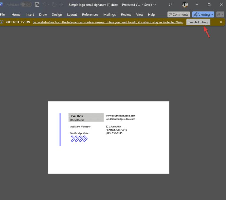 How to Create Microsoft Outlook Signature Template