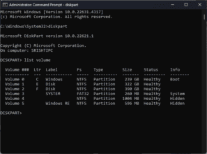 Solved: ERROR_NO_VOLUME_LABEL
