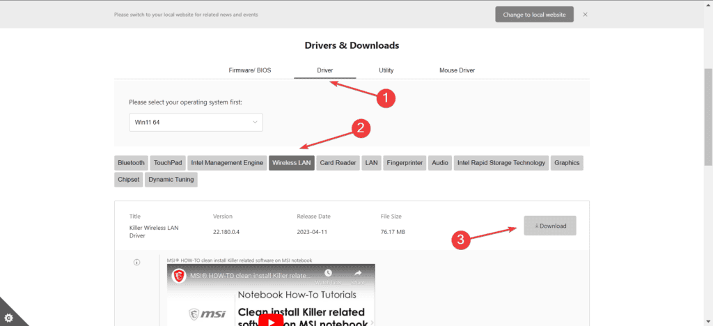 How to Download, Install & Update the MSI WiFi Driver