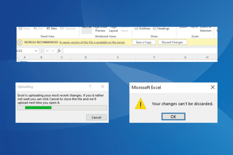 Refresh Recommended Excel Error: 5 Ways to Fix it