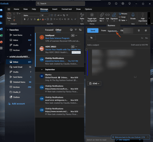 How to Create Microsoft Outlook Signature Template