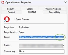 Make Opera Start in Private Browsing by Default [How to]
