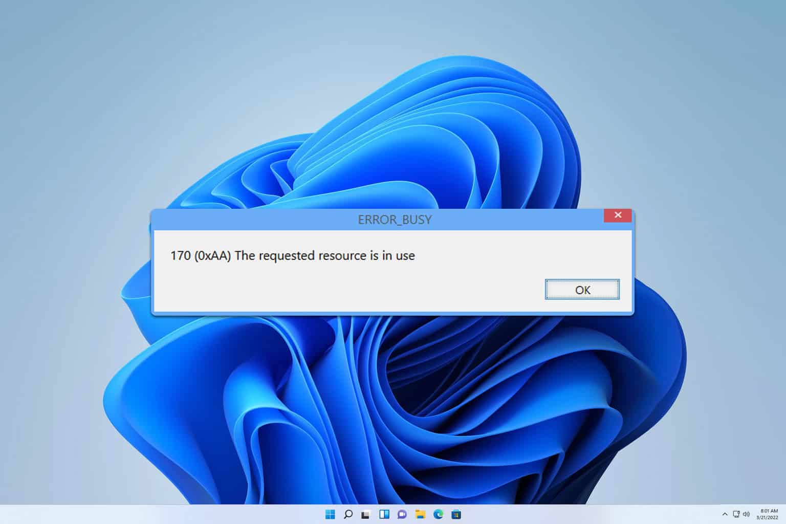 Error Busy 170 (0xAA): 3 Ways to Fix it
