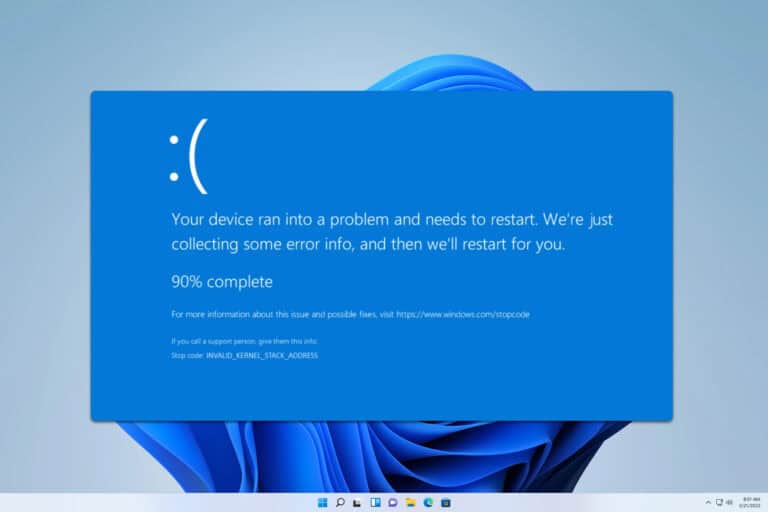 Invalid Kernel Stack Address 0x000001ce How To Fix It