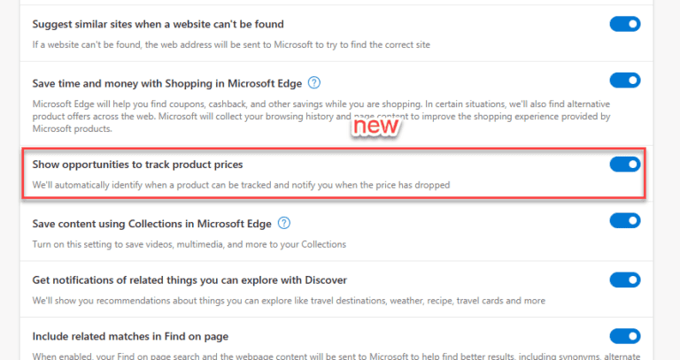 Microsoft Edge's new feature to give Control Over Price Tracking and ...