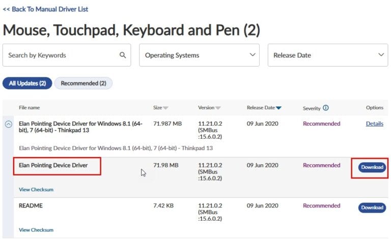 How to Download Touchpad Driver for Lenovo Laptops With Windows 11