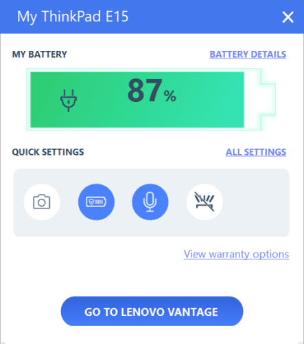How to Add the Lenovo Vantage Battery Widget to My Laptop