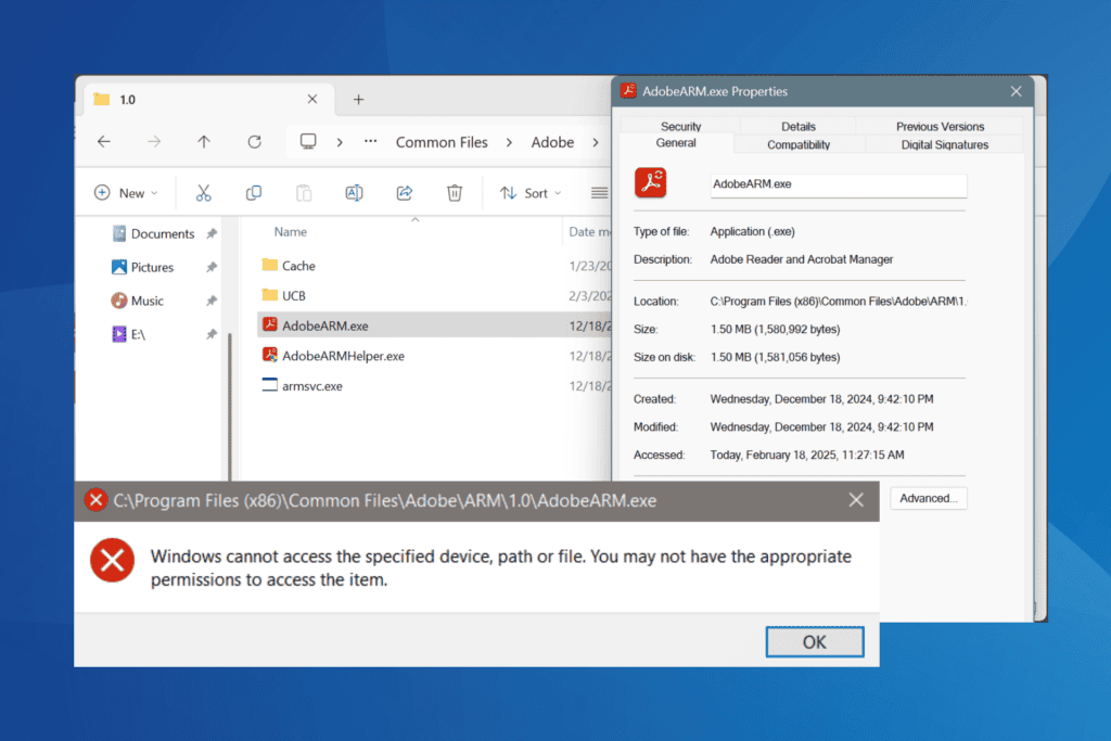 "At least one signature has problems" Error in Adobe Reader