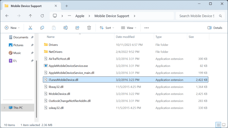 iTunesMobileDevice.dll is Missing From Your Computer [Solved]