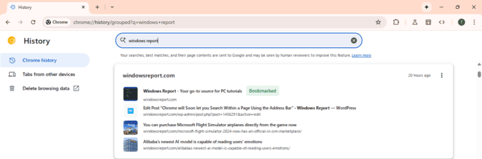 Chrome's AI History Search: Now with Images for faster Browsing