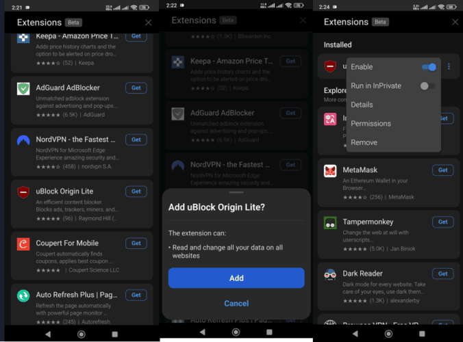 Microsoft Edge quietly rolls out UBlock Origin Lite on Android to take ...