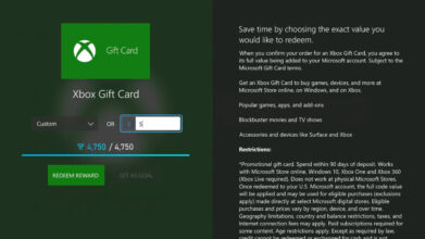 Here's How to Redeem Custom Xbox Gift Card Amount Through Microsoft Rewards